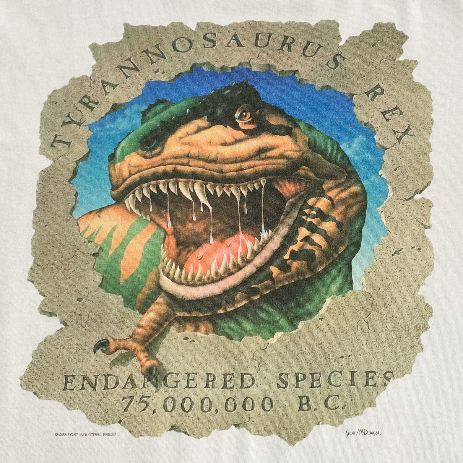 90s Tyrannosaurus Rex Endangered Species 75000000 B.C. - Etsy