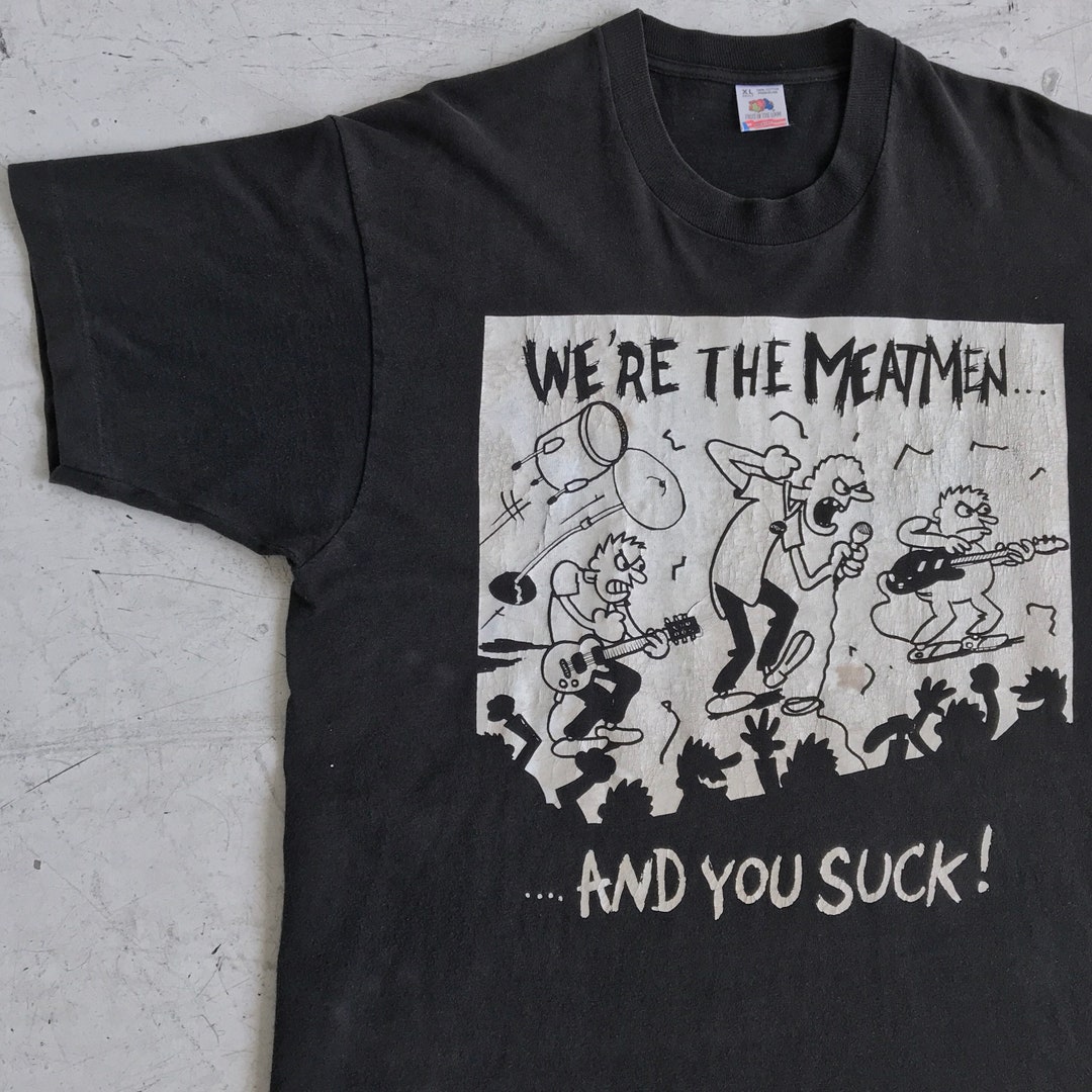 90s Meatmen Punk Promo T-shirt. Vintage Single Stitch 1990s We're the ...