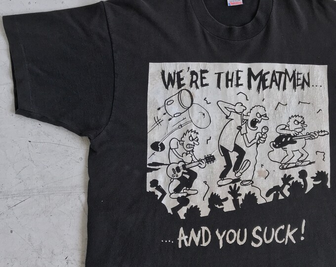 90s Meatmen Punk Promo T-shirt. Vintage Single Stitch 1990s We're the ...
