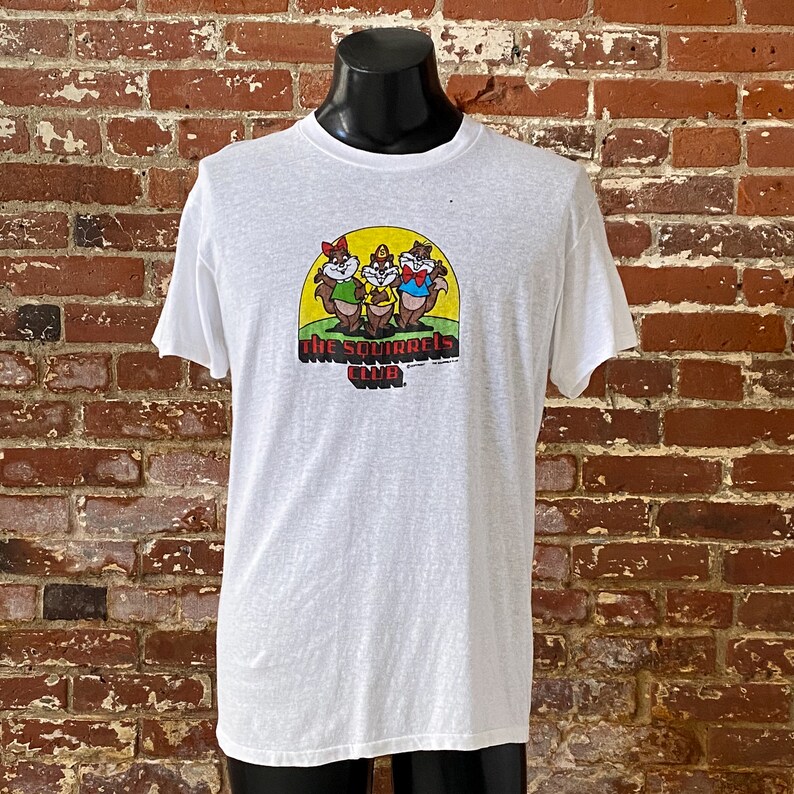 70s the Squirrels Club Graphic T-shirt. 1970s the Squirrels - Etsy