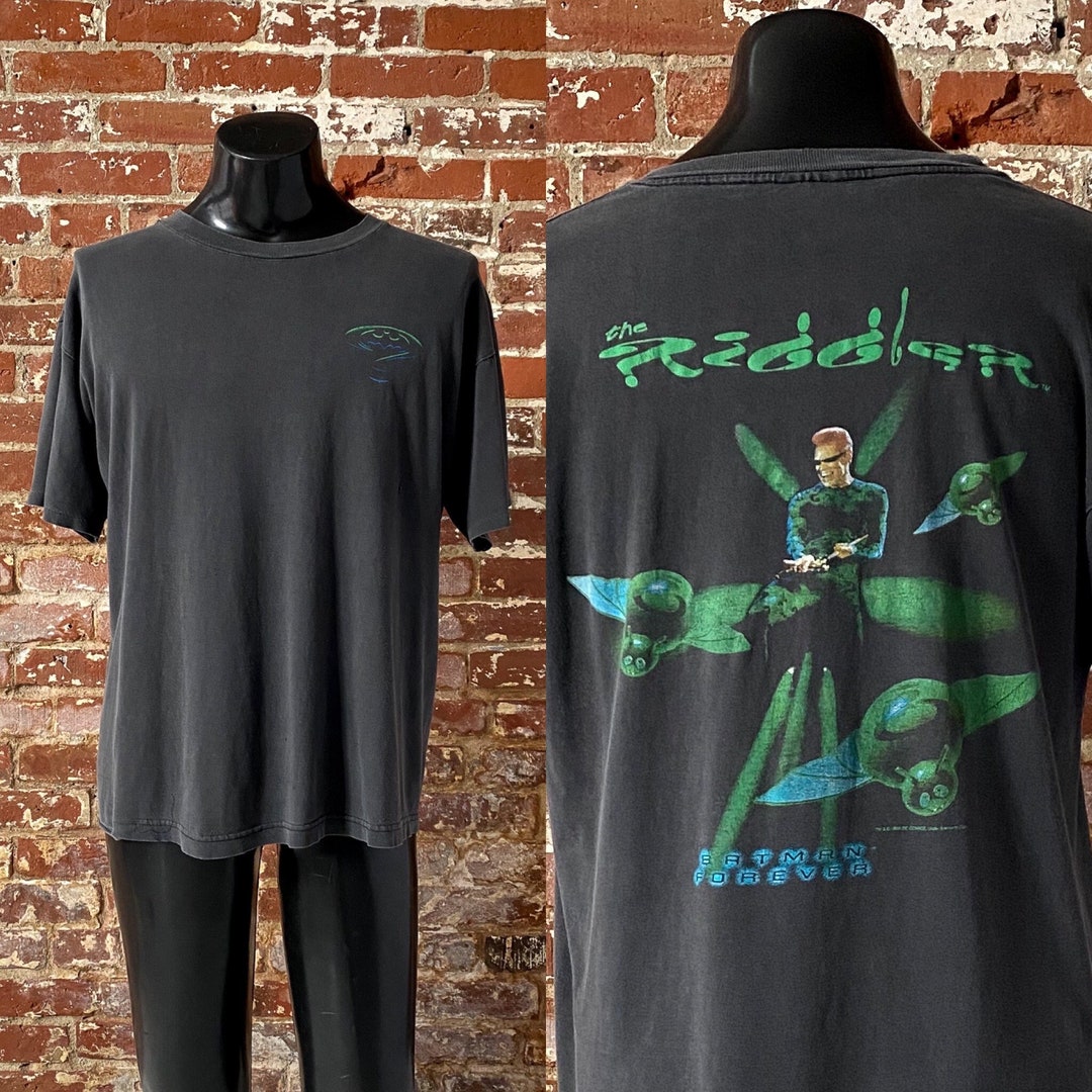 90s the Riddler Batman Forever Movie Promo T-shirt. Vintage 1995 the ...