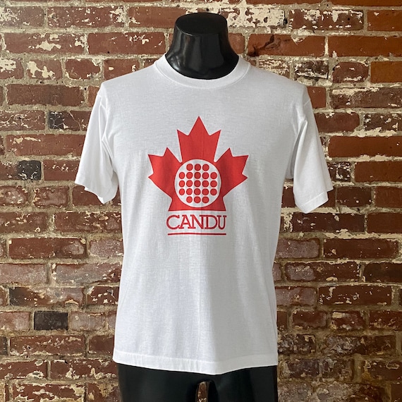 80s CANDU Nuclear Reactor Logo T-Shirt. Vintage 1980s… - Gem