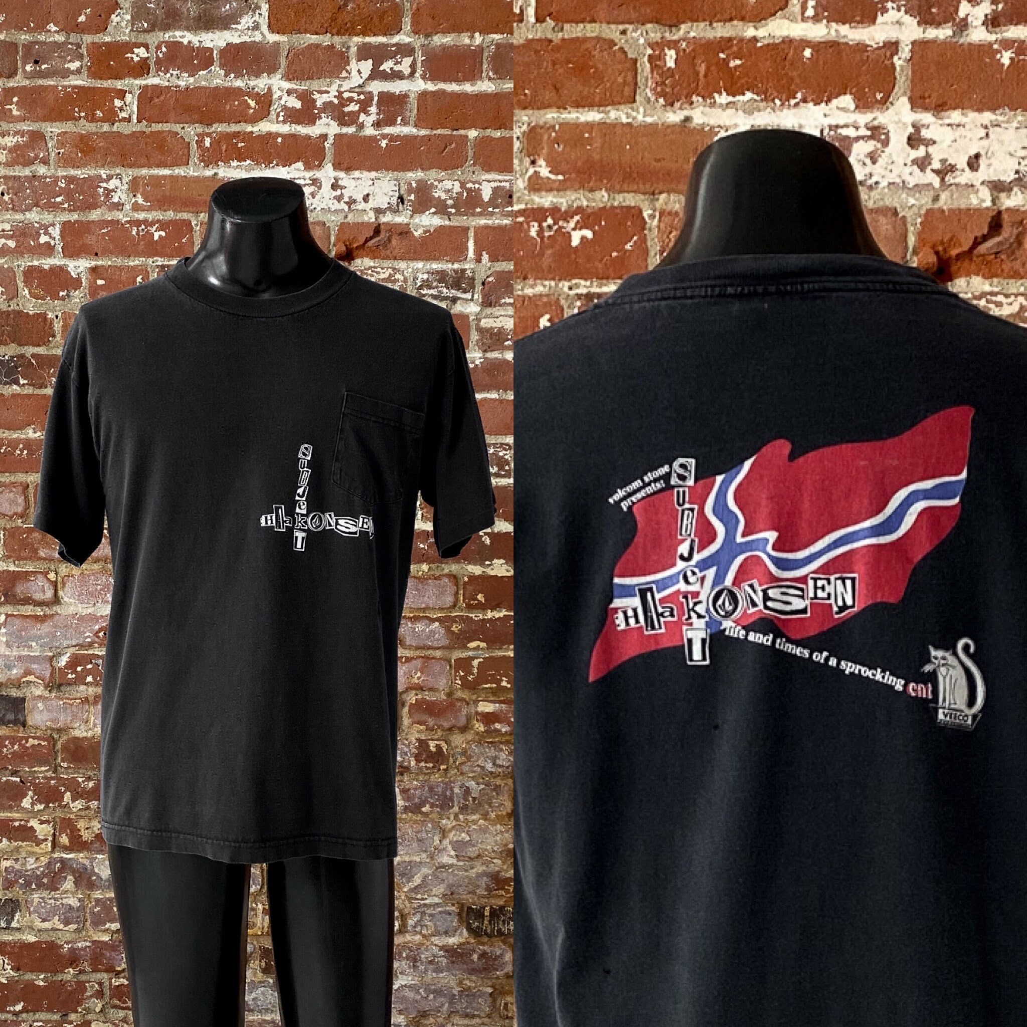 90s Volcom Subjekt Haakonsen Snowboard Movie Promo T-shirt 90s Volcom Subjekt Haakonsen Snowboard Movie Promo T-shirt