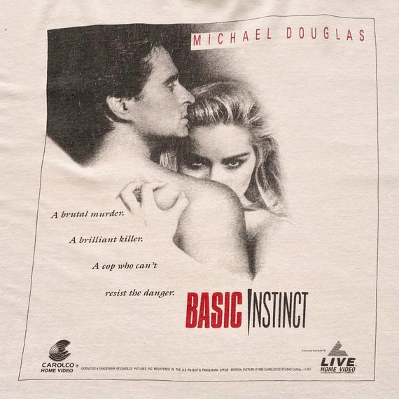 90s Basic Instinct Movie Promo T-Shirt. Vintage 1992 … - Gem