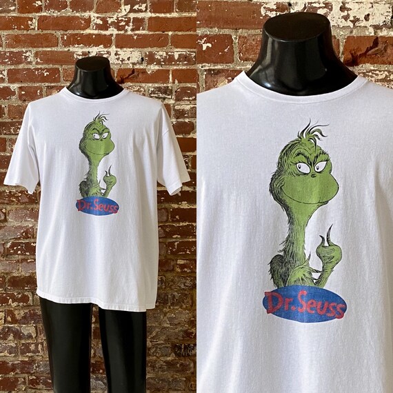 90s Dr. Seuss The Grinch Graphic T-Shirt. Vintage 199… - Gem