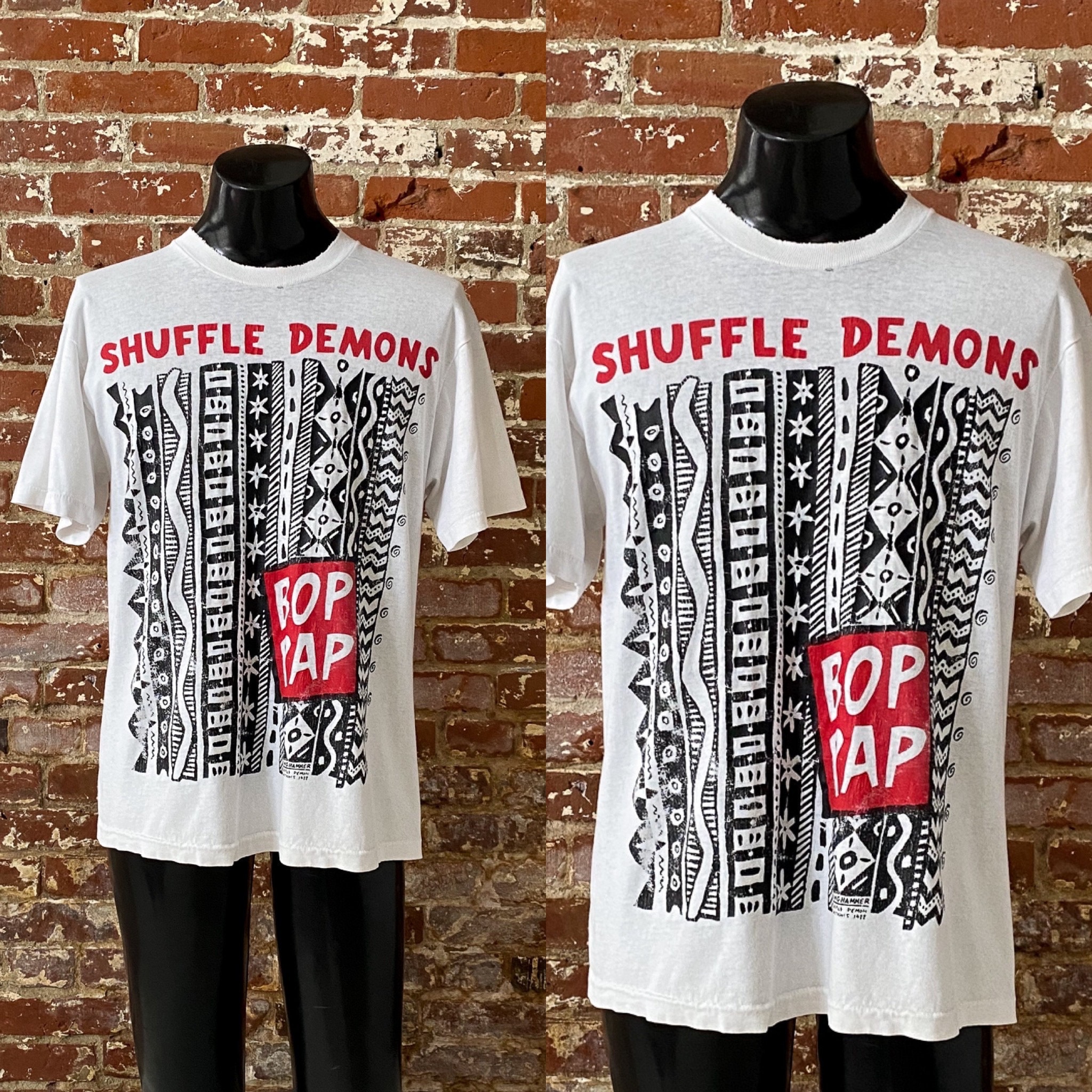 1988 the Shuffle Demons Bop Rap Album Promo T-shirt. Vintage 80s the ...