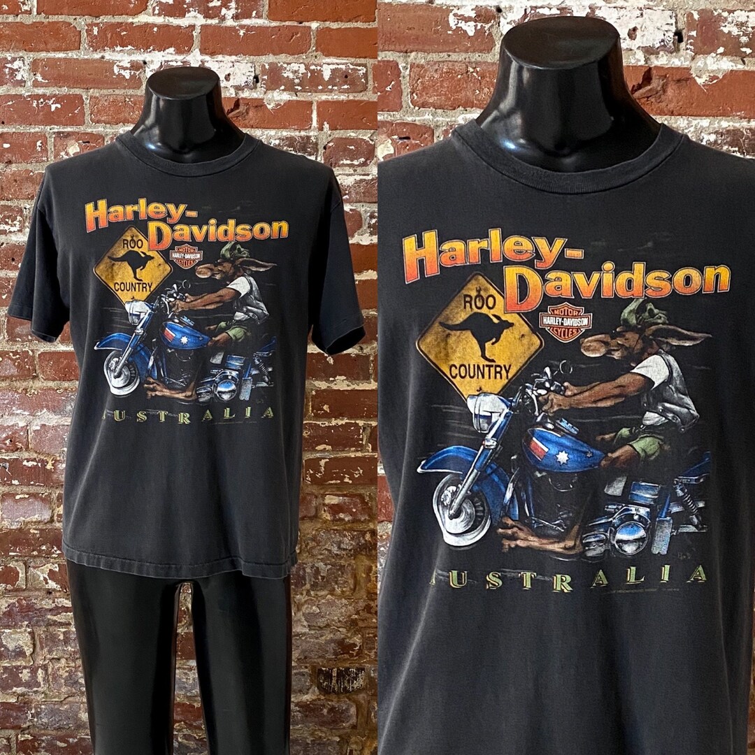 90s Harley Davidson Australia Souvenir T-shirt. Vintage 1992 Harley ...