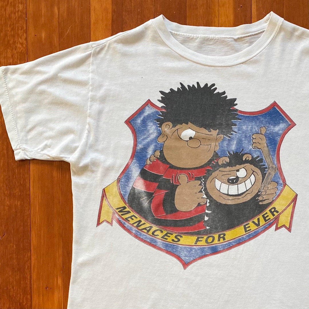 80s Dennis the Menace and Gnasher T-shirt. Vintage 1980s Menaces ...