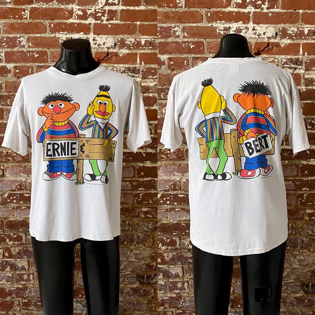 90s Sesame Street Ernie & Bert T-shirt. Vintage 1990s Bert and Ernie ...