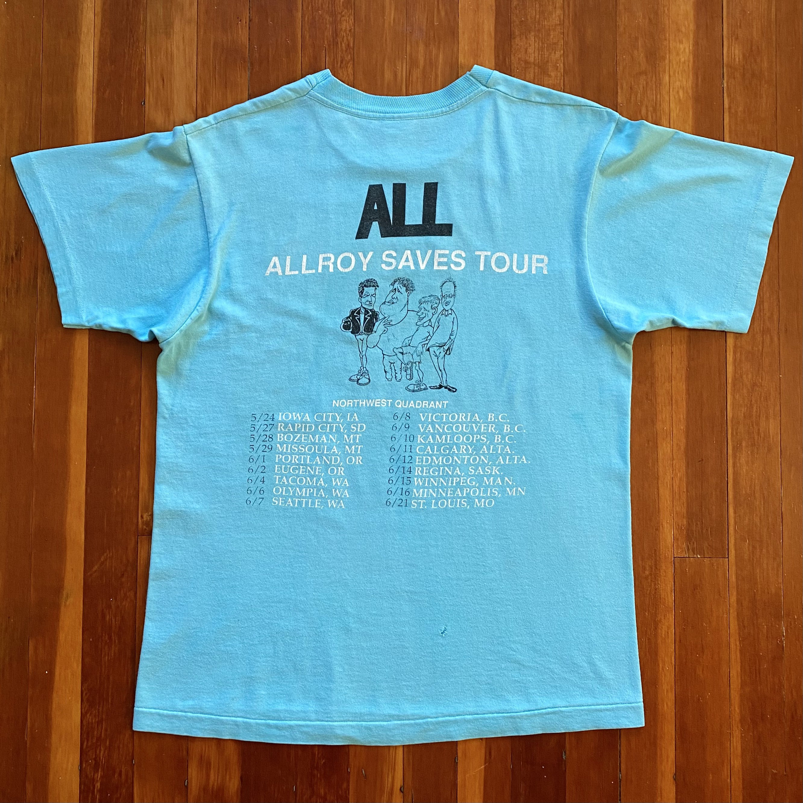 90s ALL Allroy Saves Tour T-shirt. Vintage 1990 Descendants | Etsy