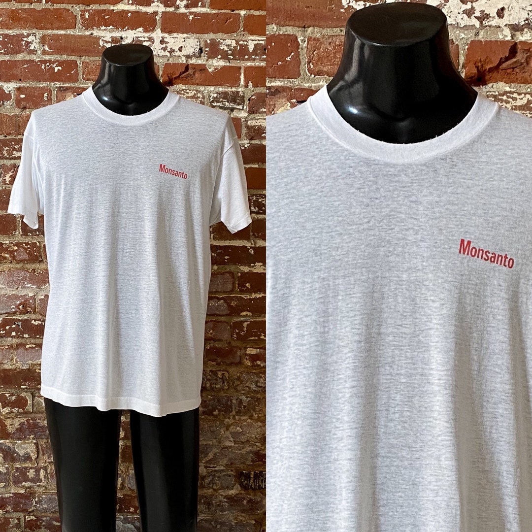 Paper Thin 80s 90s Monsanto Mini Logo Big Ag T-shirt. Vintage 1980s ...