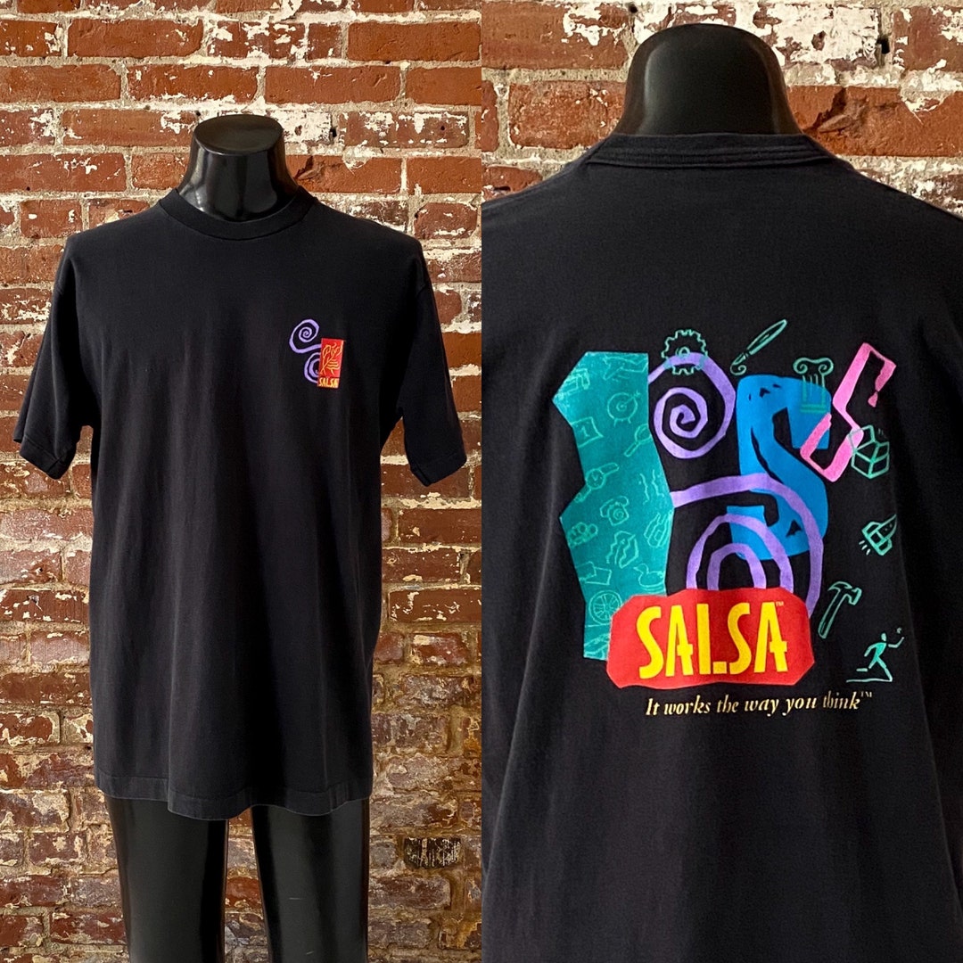 90s SALSA “it Works the Way You Think” Software Promo T-shirt. Vintage ...