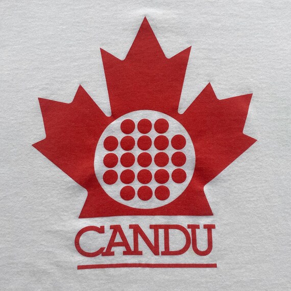 80s CANDU Nuclear Reactor Logo T-Shirt. Vintage 1980s… - Gem