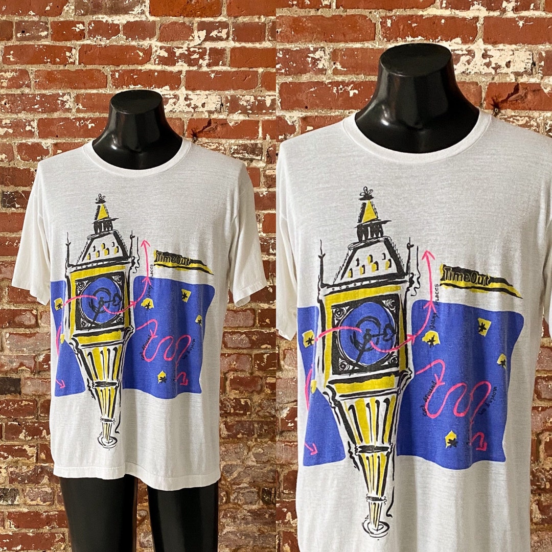 80s Time Out Magazine London T-shirt. Vintage 1980s London - Etsy