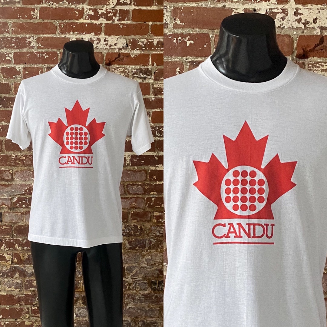 80s CANDU Nuclear Reactor Logo T-shirt. Vintage 1980s Canadian ...