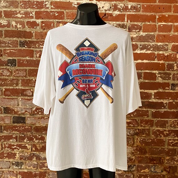 90s Mark Mcgwire Record Breaking Season 62HR T-Shirt.… - Gem