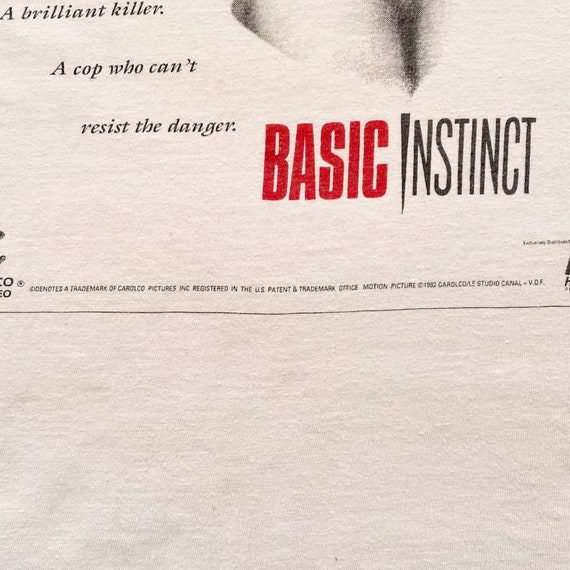 90s Basic Instinct Movie Promo T-Shirt. Vintage 1992 … - Gem