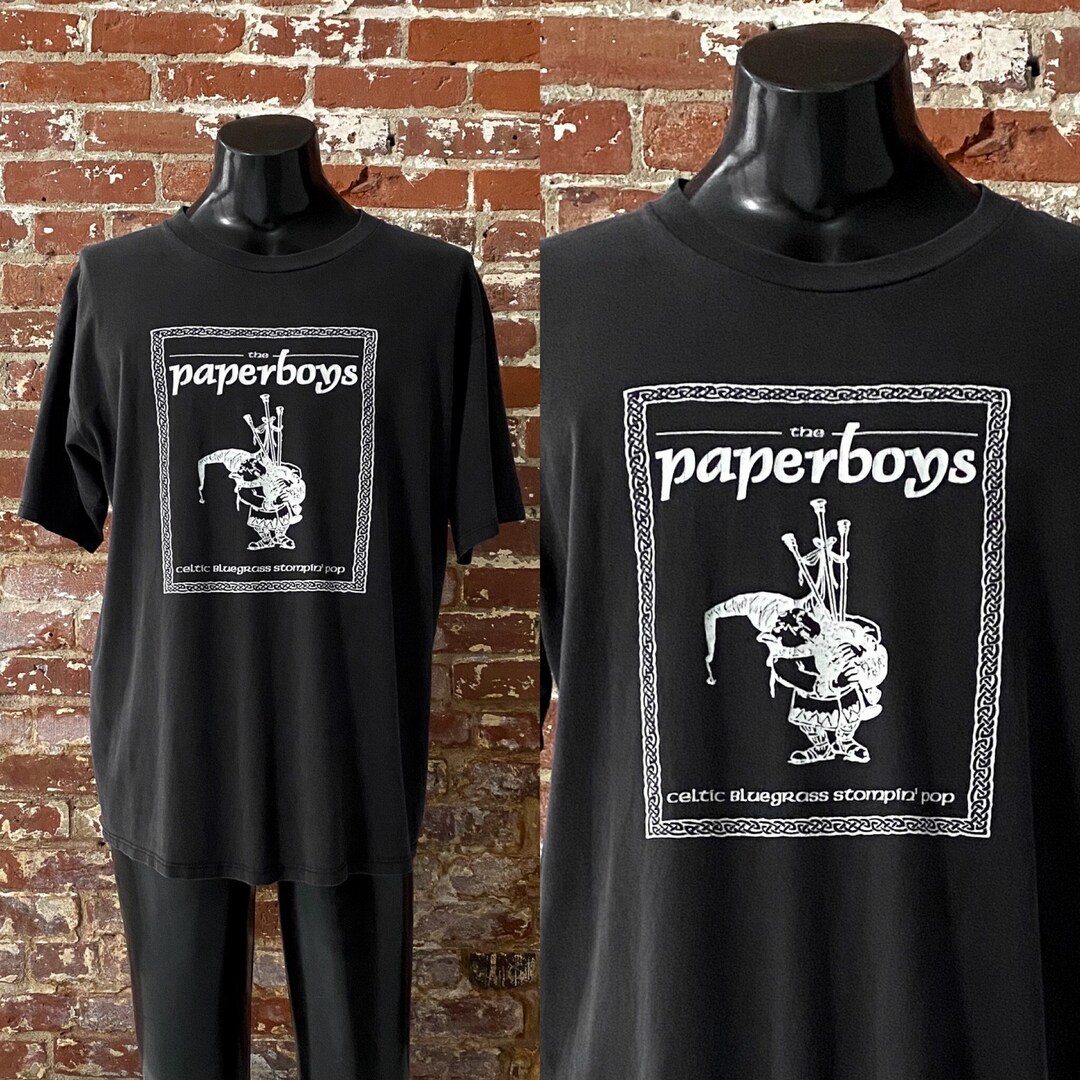 90s the Paperboys Celtic Bluegrass Stompin' Pop Band T-shirt. Vintage ...