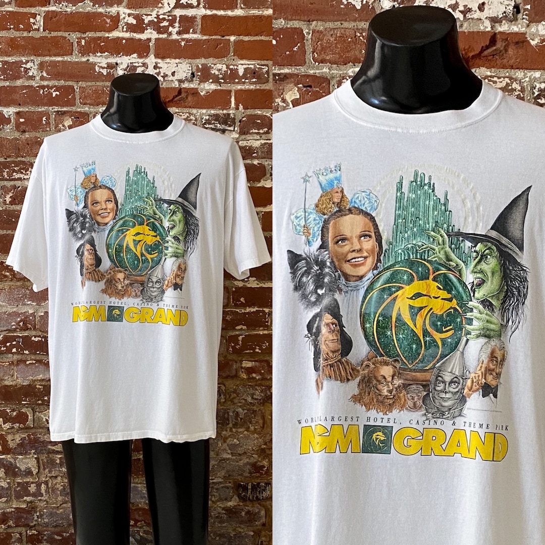 1993 Wizard of Oz MGM Grand Hotel, Casino, & Theme Park Glitter Graphic ...