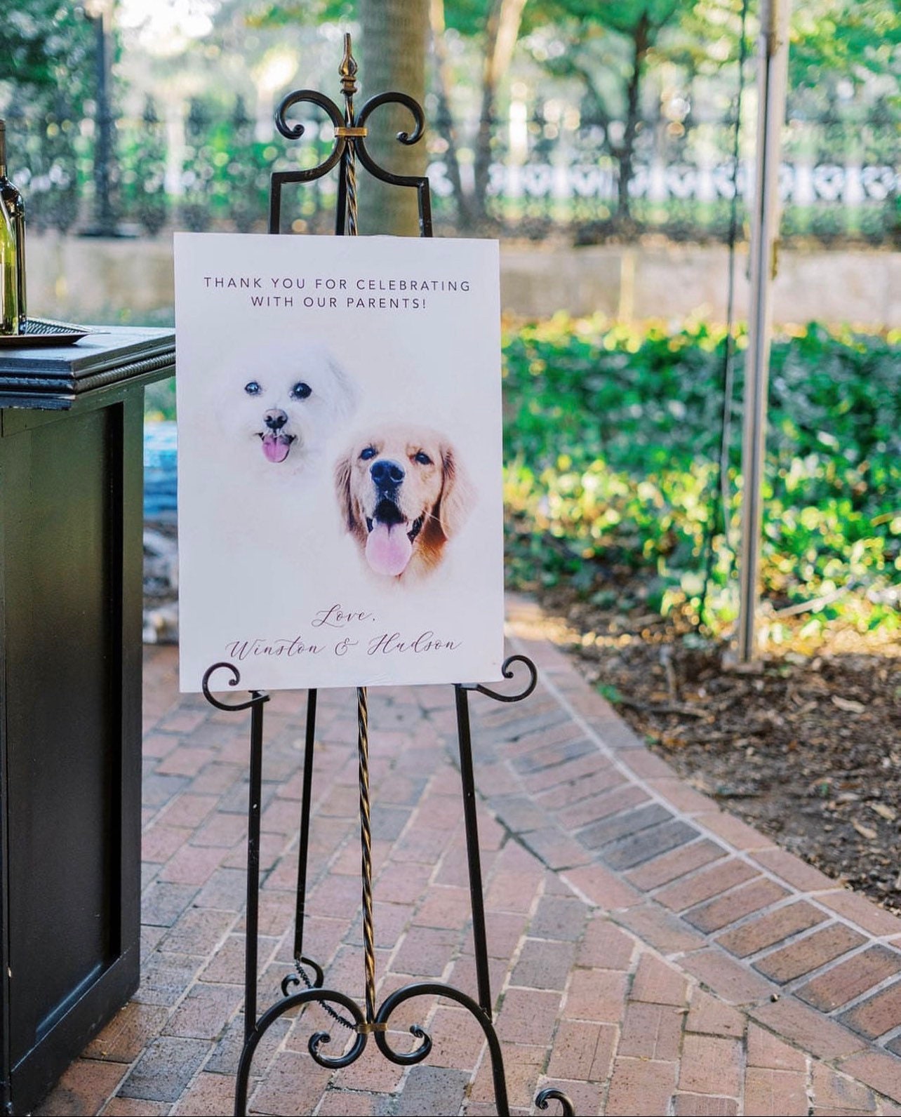 Dog Wedding Celebration Sign | Pet Wedding Welcome Sign | Easy ...
