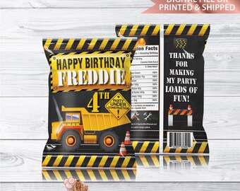 Construction Chip Bag | Etsy