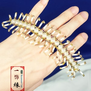 A Centipede Golden Halloween Insect Hair Accessories/ Decoration - Etsy