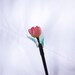 A Red Tulip for Her Wooden Hair Pin Handmade Glass Tulip Hair Stick ...