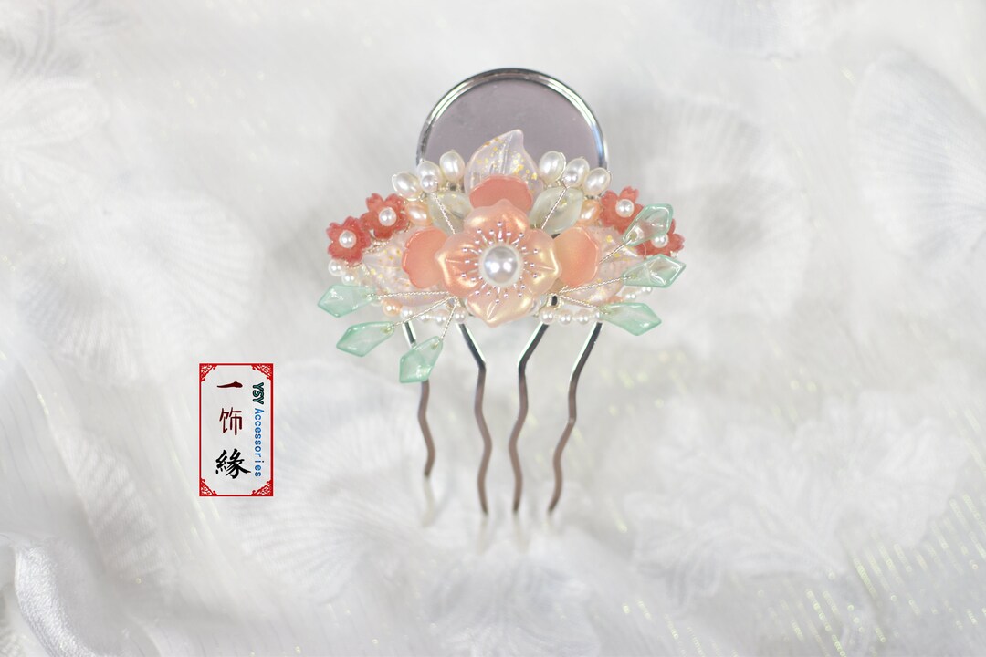 Best Buy Flower Blossom Silver Hair Comb/asian Hanfu Hair Jewelry ...