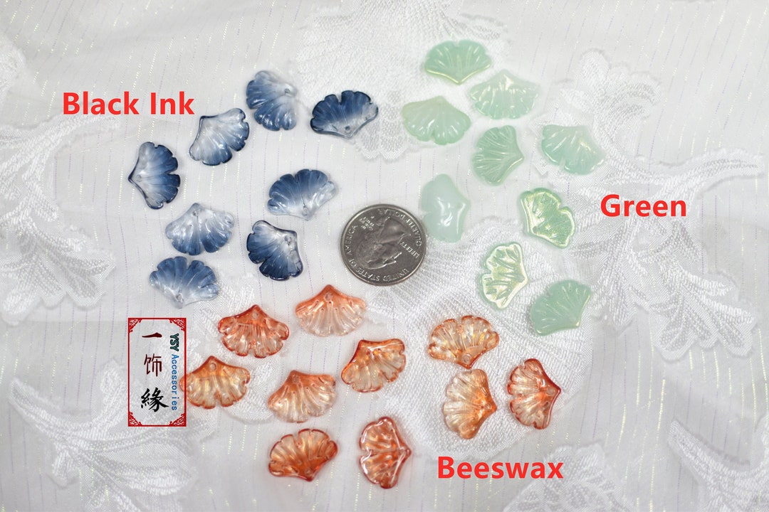 20/40 Crystal Ginkgo Leaf/ Ginkgo Agate Petals/ Hair Accessories ...