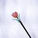A Red Tulip for Her Wooden Hair Pin Handmade Glass Tulip Hair Stick ...