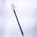 A Pink Tulip for Her Wooden Hair Pin Handmade Glass Tulip Hair Stick ...