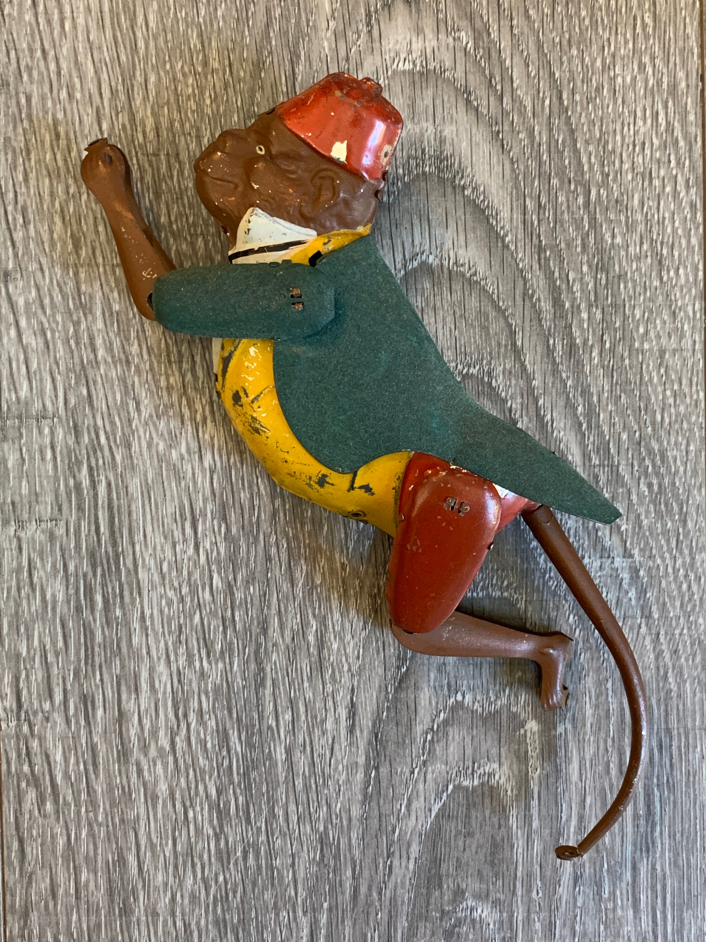 Lehmann Climbing Monkey Tin Litho Toy 1900 Vintage Collectible - Etsy