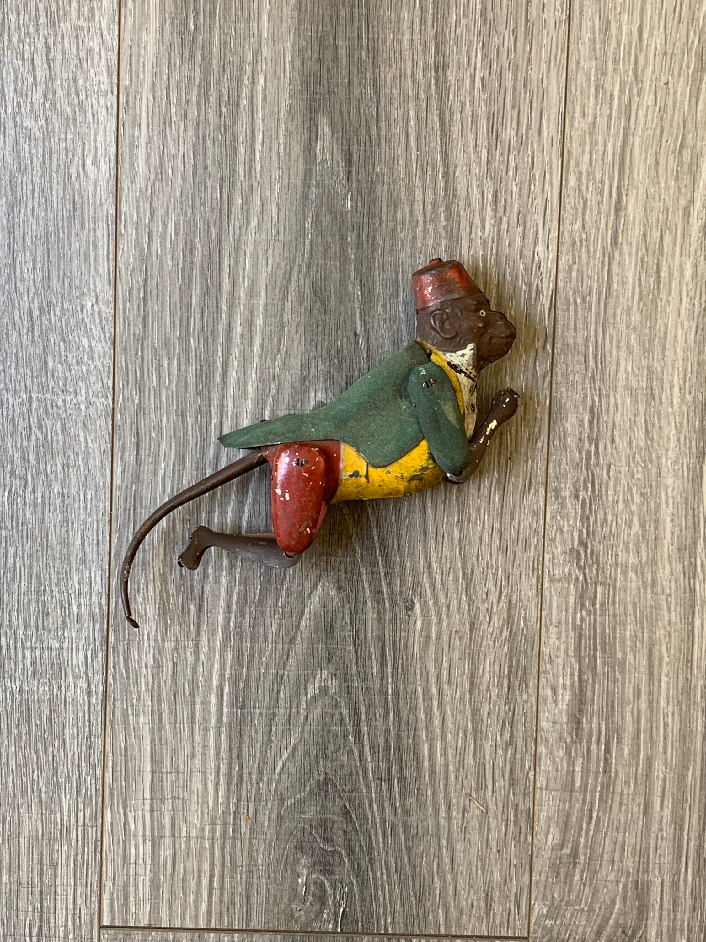 Lehmann Climbing Monkey Tin Litho Toy 1900 Vintage Collectible - Etsy