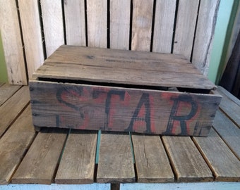 Distressed wood box | Etsy