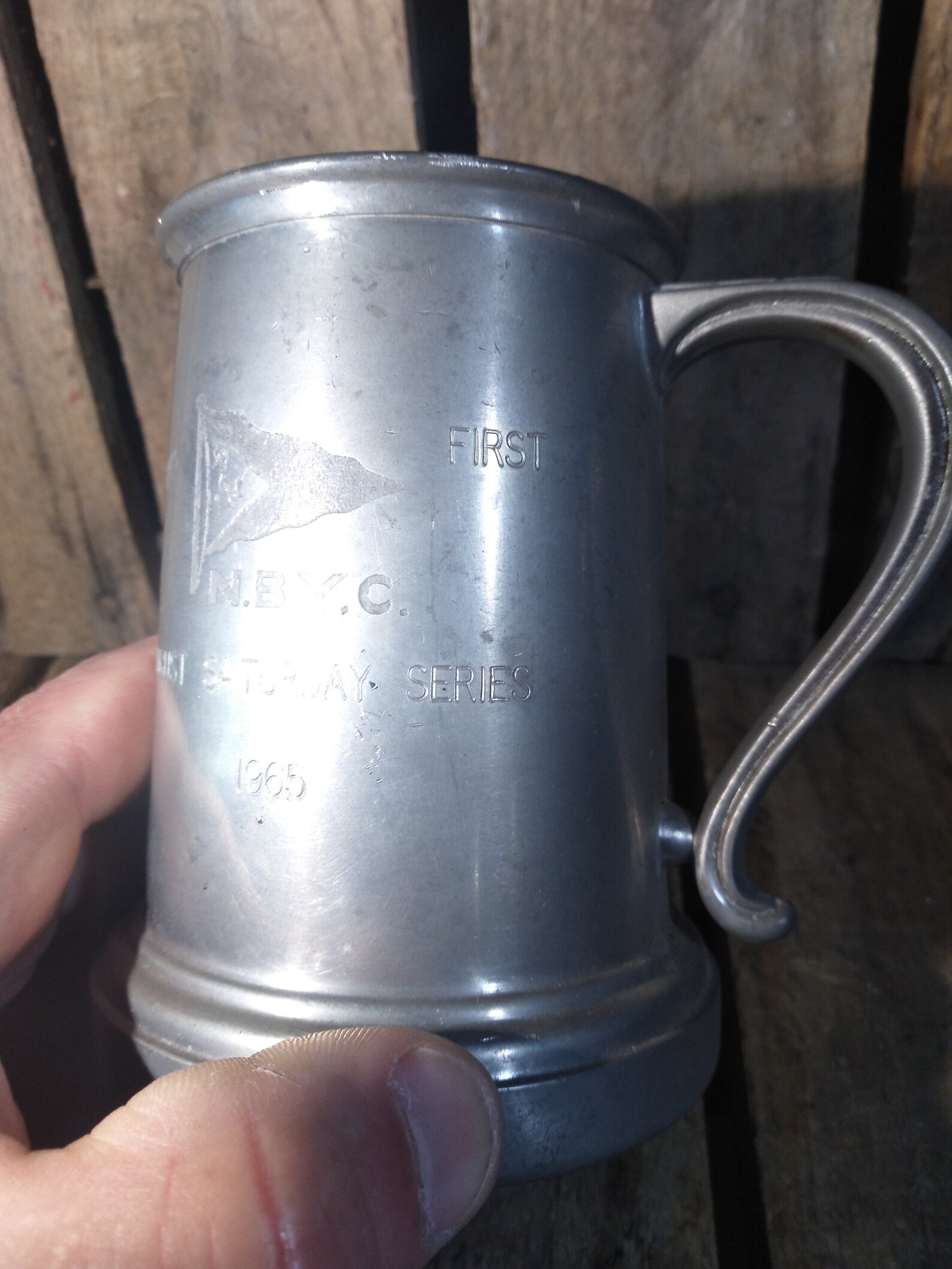 Vintage Metal Mug - Etsy