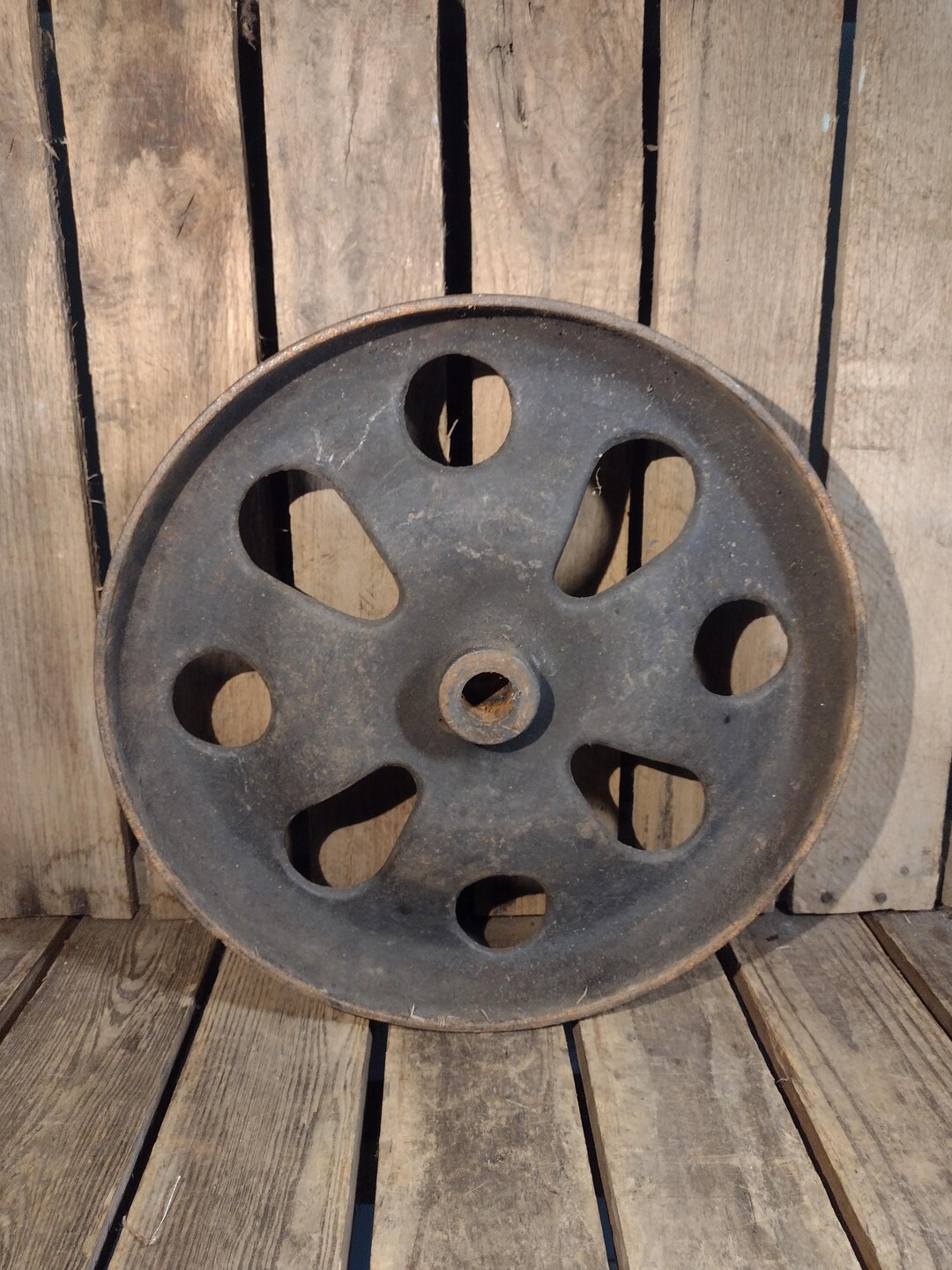Vintage Metal Industrial Wheel - Etsy