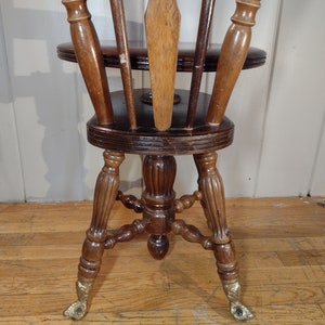 Antique Piano Chair - Etsy