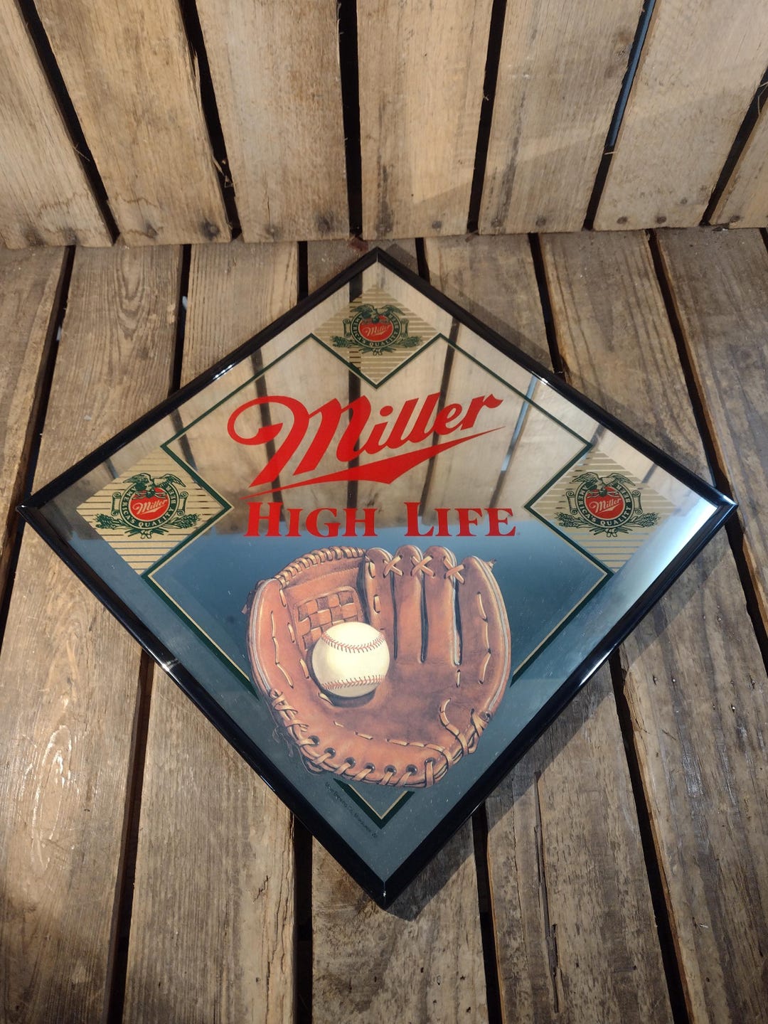 Vintage Miller High Life Beer Mirror Sign - Etsy
