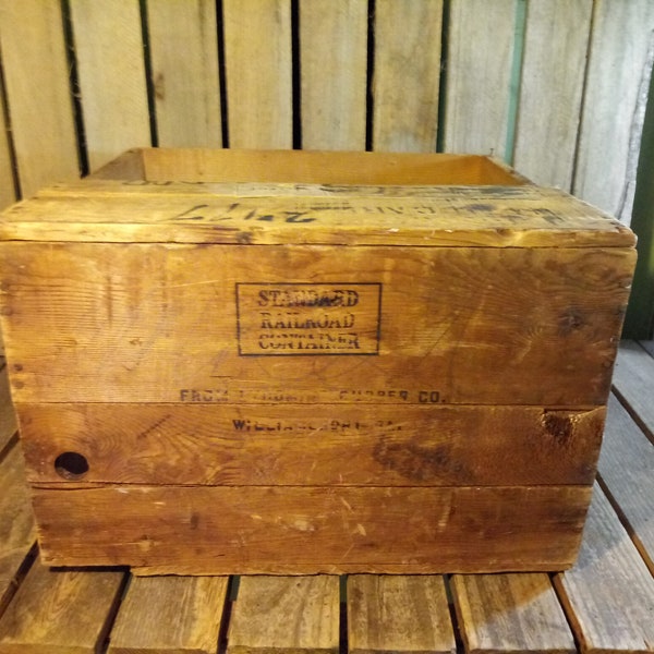 Old Shipping Crate - Etsy