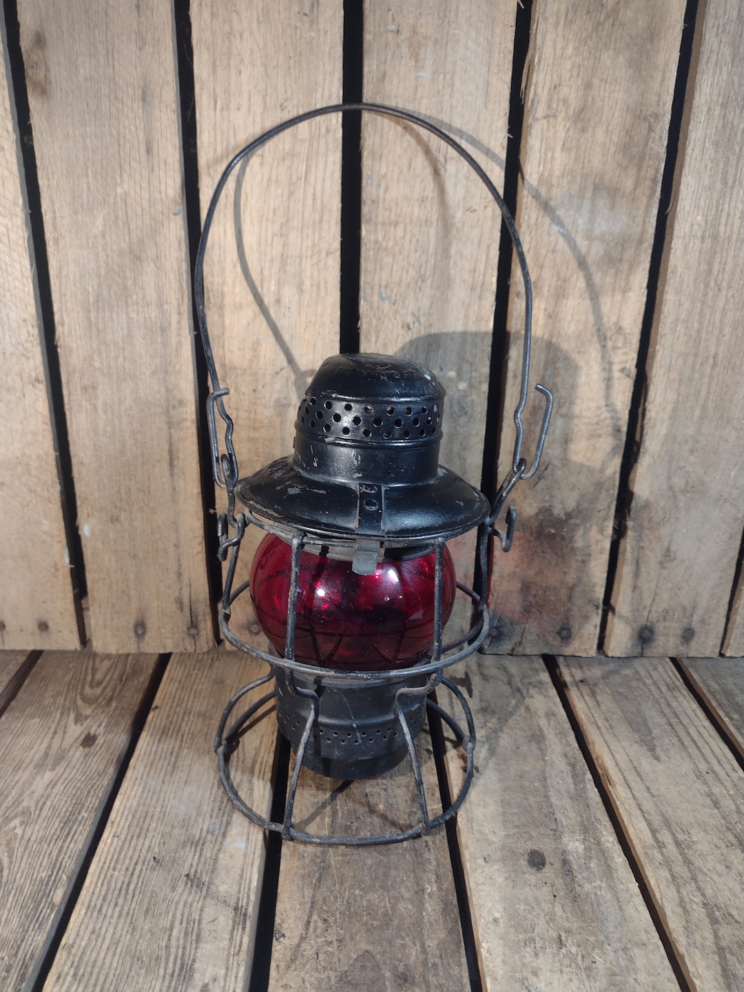 Vintage Railroad Lantern - Etsy