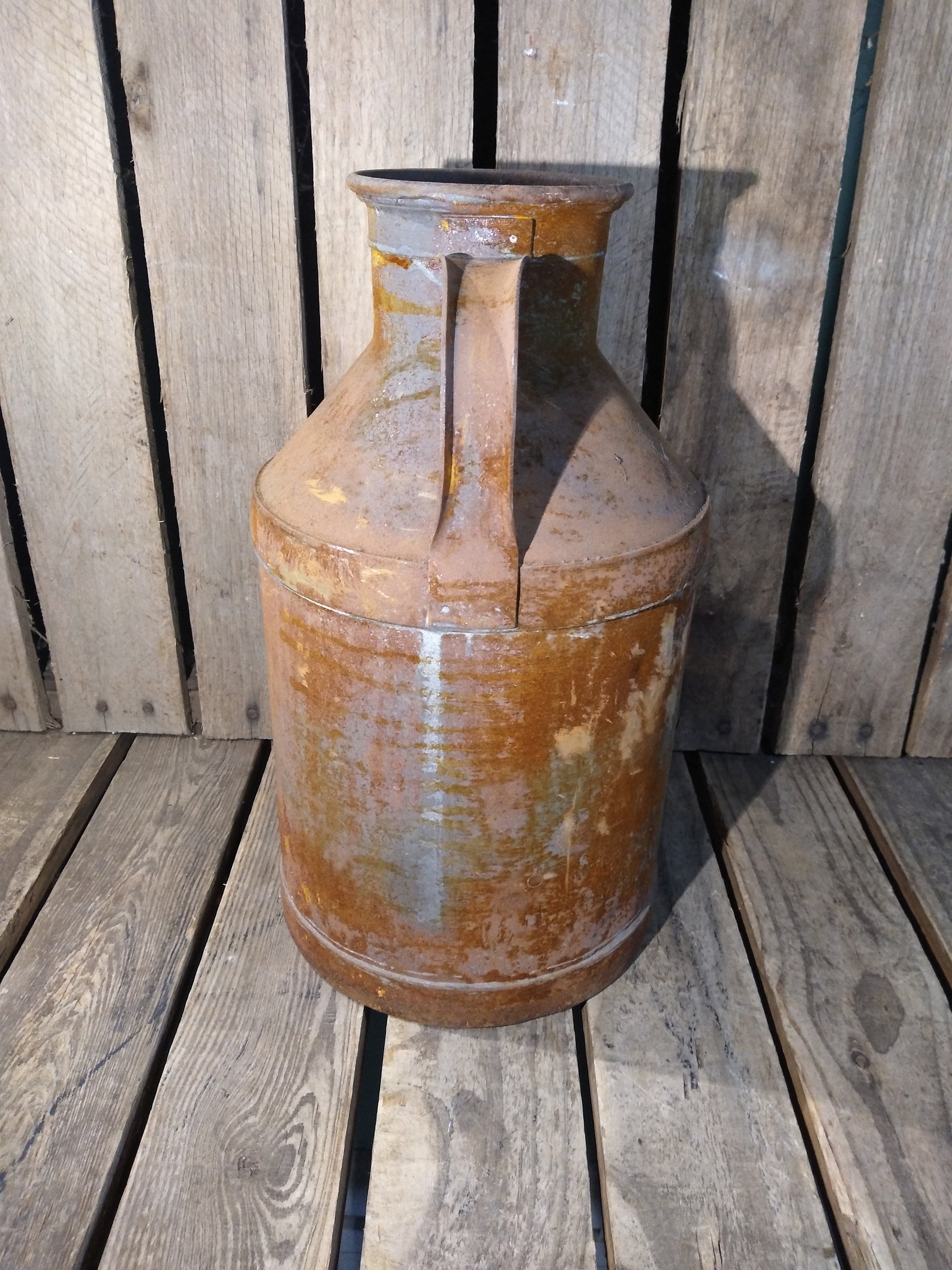 Vintage Rusty Milk Can | Etsy