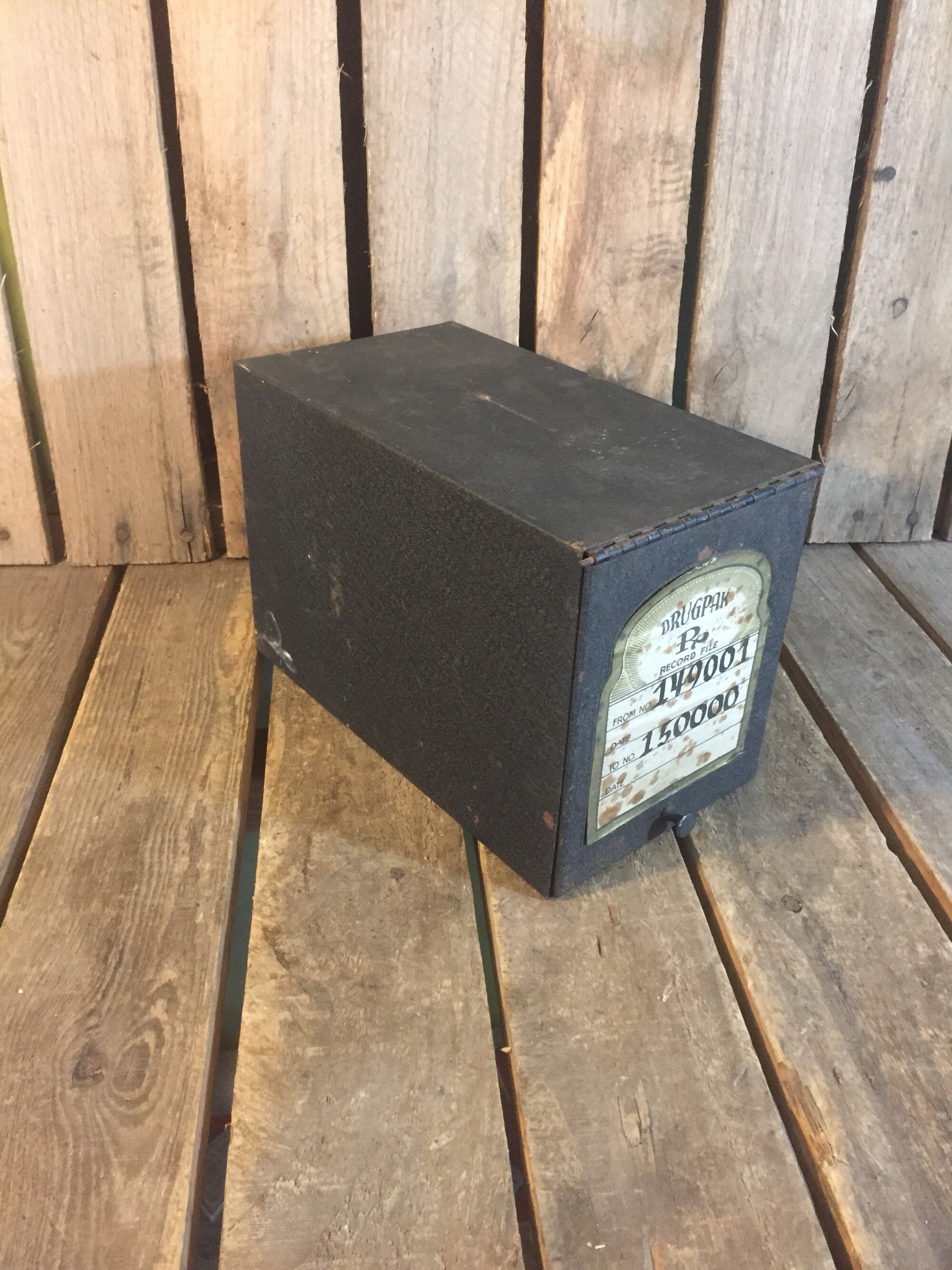 Vintage Rx File Box | Etsy