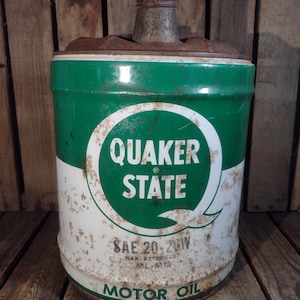 Vintage Quaker State Oil Can! - Etsy
