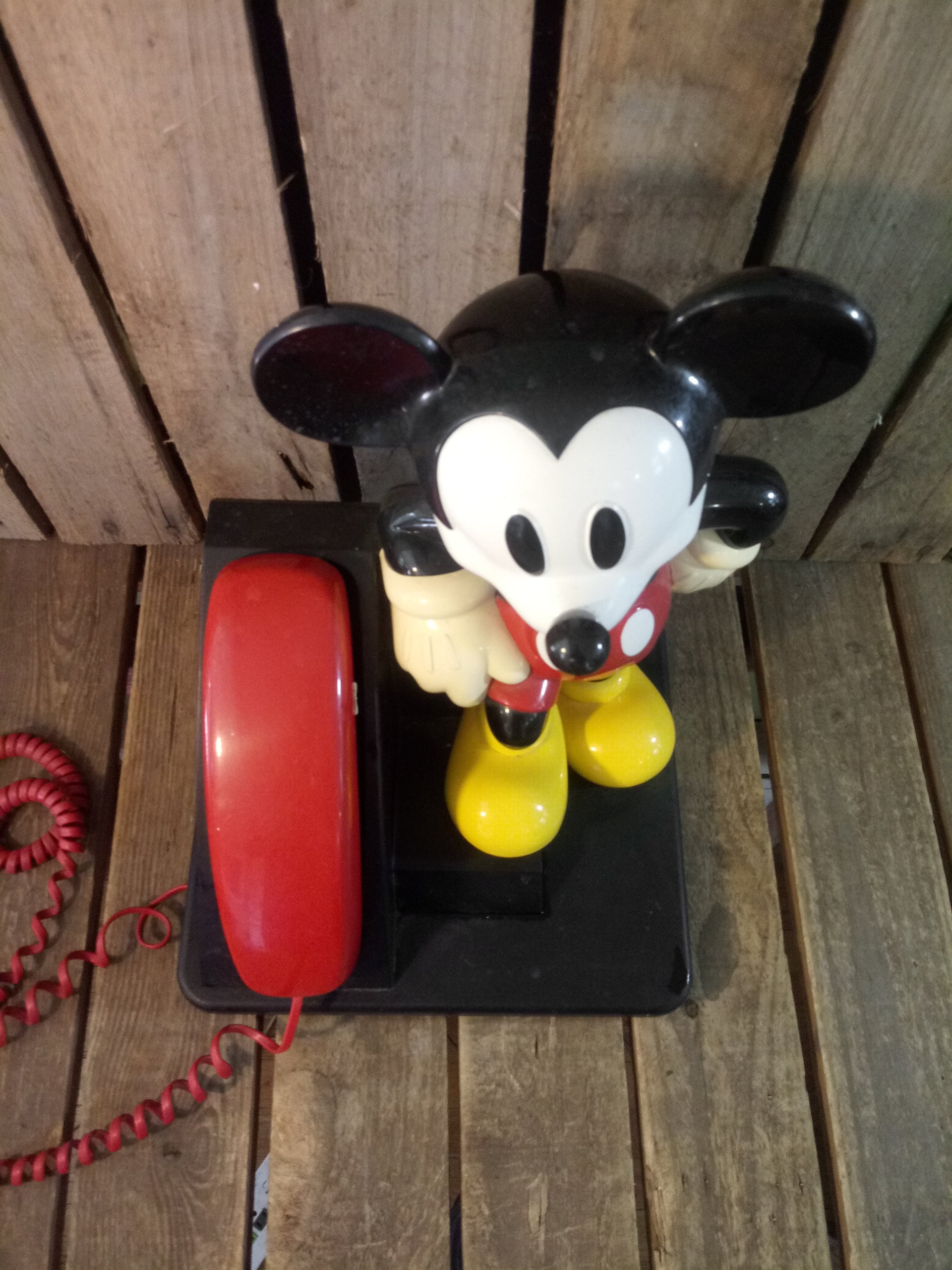 Vintage Mickey Mouse Telephone - Etsy