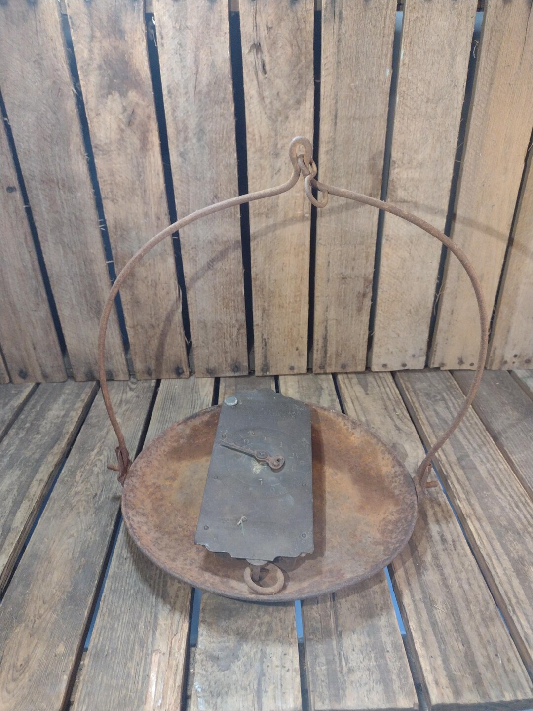 Antique Chatillon Hanging Spring Balance Scale 30 Lb Cast Iron General ...