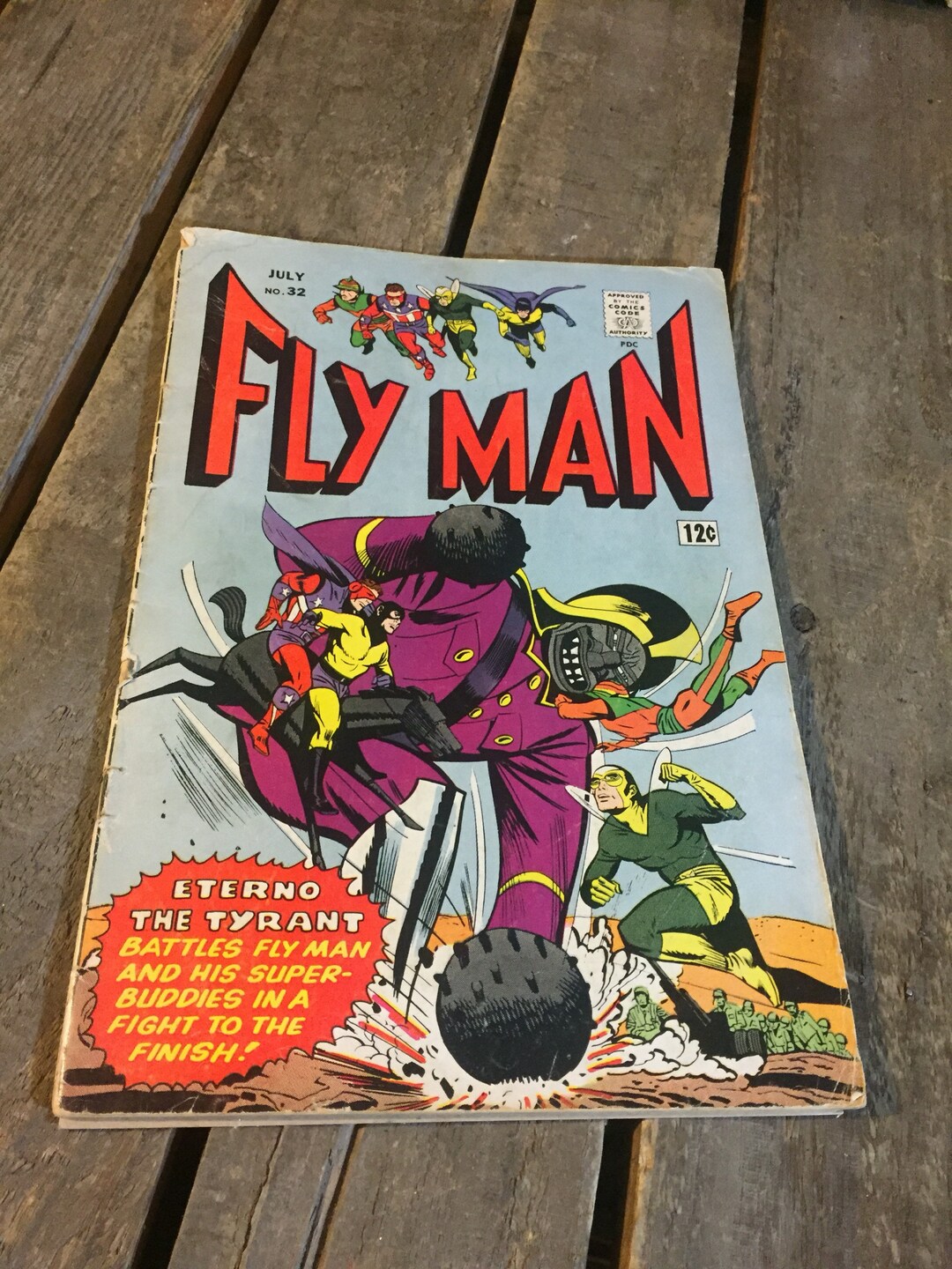 Vintage Fly Man No. 32 Comic Book - Etsy