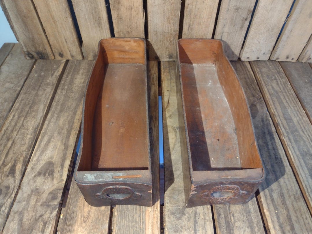 2 Antique Wooden Drawers - Etsy
