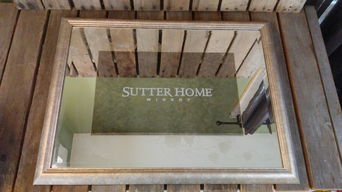 Sutter Home Winery Mirror Sign Vintage Alcohol Advertising | Etsy