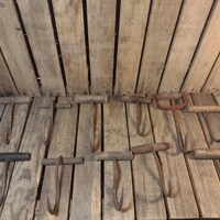 Vintage Cast Iron Hay Hook: Rustic Farm Tool Wall Decor - Etsy