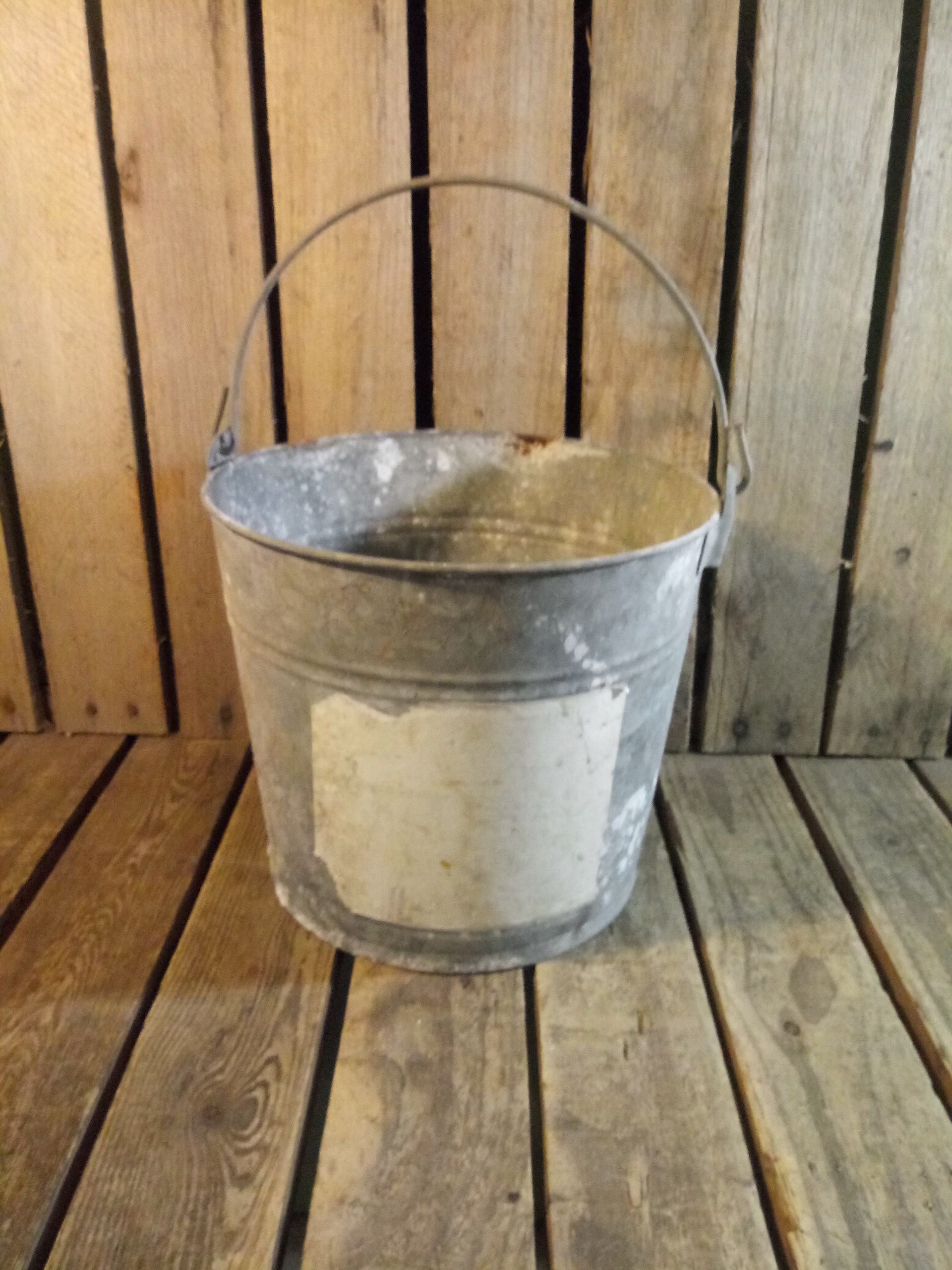 Rusty Metal Bucket | Etsy